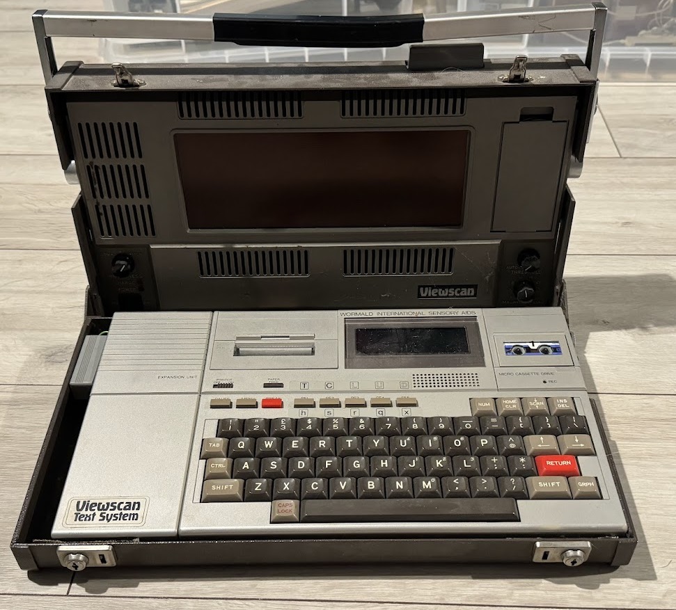 Worland International Sensory Aids – Viewscan (Epson HX-20) - Andy's Retro Computing Collection